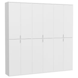 Dreht&uuml;renschrank Projekt X ca. 183x193 cm Wei&szlig;