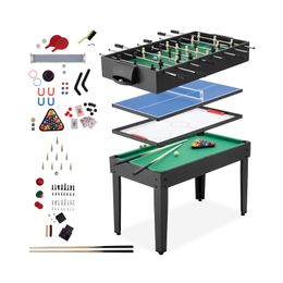 TecTake&reg; Multifunktionaler Spieltisch, 15in1, strapazierf&auml;higes MDF, 125 x 123 x 83 cm