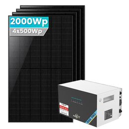 SolarMars 2000W Balkonkraftwerk mit Speicher ,SunEnergyXT 500 PRO 5kWh Erweiterungsakku - Ohne Halterung