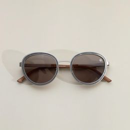 Holzkern Sonnenbrille The Strategist (Schiefer/Silber)