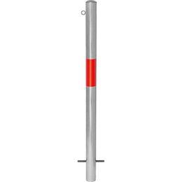 Moravia Sperrpfosten Morion, zum Einbetonieren, &Oslash; 60 mm, feuerverzinkt / rot reflektierend, 1 &Ouml;se