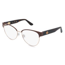Guess GU50382 Brille Damen | Fassung: Vollrand, Browline, Braun Matt