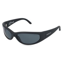 Arnette AN4302 CATFISH | Herren-Sonnenbrille | Fassung: Vollrand, Oval, Kunststoff, Schwarz Matt | Glasfarbe: Grau Verlaufend