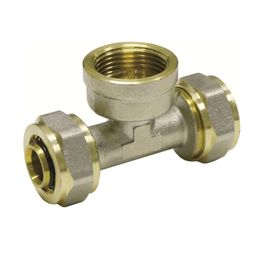 Boni-Shop&reg; Schraubfitting T-St&uuml;ck 20 x 2 - 3/4" IG - 20 x 2