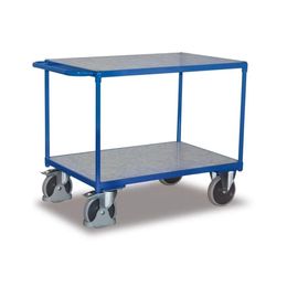 Cordes Tischwagen 500 kg, Schwerlast, 2 Ladefl&auml;chen, Werkstattwagen blau