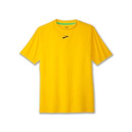 Brooks High Point Short Sleeve Bekleidung Herren gelb