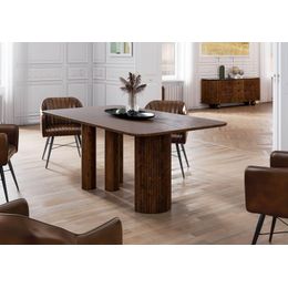 Esstisch Mango 180x90x77 dunkelbraun lackiert FLORENZ #210