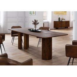 Esstisch Mango 240x100x77 dunkelbraun lackiert FLORENZ #212