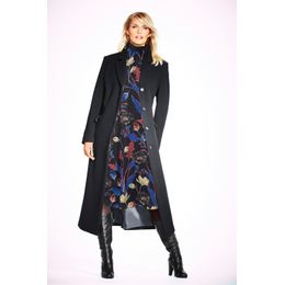 Heine Witt Damen Mantel in Longform, schwarz, Gr&ouml;&szlig;e 42
