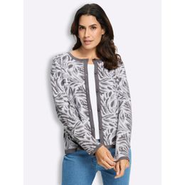 Jacquardstrickjacke