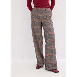 bonprix Marlenehose, braun, Gr.54, Locker fallende weite Hose mit Eingriffstaschen und Umschlag am Saum