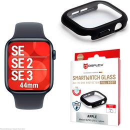 Displex Displayschutzglas "Smartwatch Glass All-In-One Protector Full Body", schwarz (transparent, schwarz), B:9cm H:1,4cm T:13,5mm, Displayfolien, Displayschutzfolie, Schutzfolie, Bildschirmschutz, kratz- & sto&szlig;fest