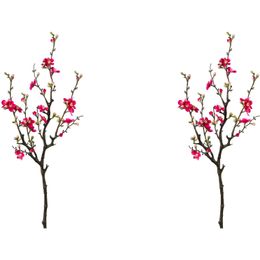 Kunstzweig Creativ green "Quittenzweig", pink, H:75cm, Obermaterial: 85% Polyethylen, 15% Polyester, Kunstpflanzen, Kunstzweig