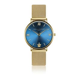 Quarzuhr AMELIA PARKER "AF8-B038G", gold, Armbanduhren, Damen, Quarzuhr