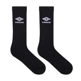 Umbro - "Staple 1/2" Sportsocken f&uuml;r Herren, Frottee (3er-Pack) (Schwarz/Wei&szlig;)