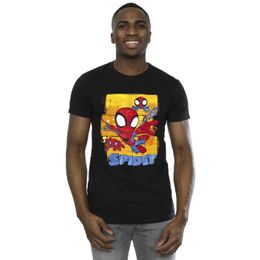 MARVEL - "Spidey And His Amazing Friends" T-Shirt f&uuml;r Herren (Schwarz)