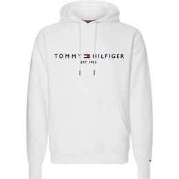 Logo Hoodie von Tommy Hilfiger in der farbe Weiss und in gr&ouml;&szlig;e XXL.