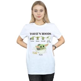 Star Wars - "The Mandalorian The Child Moods" T-Shirt f&uuml;r Damen (Wei&szlig;)