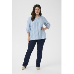 Kaffe Langarm-Bluse Regular fit Soft Chambray blue
