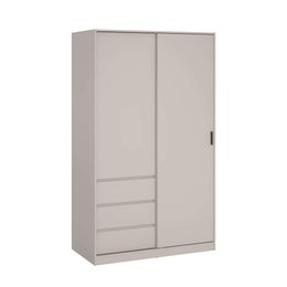 Schiebet&uuml;renschrank Home Affaire "Naia", cashmere, B:118,5cm H:200,4cm T:60cm, FSC-zertifizierter Holzwerkstoff, Schr&auml;nke, Schiebet&uuml;renschrank, Vielseitige Innenaufteilung, gro&szlig;z&uuml;giges Stauraumkonzept, 3 Schubladen