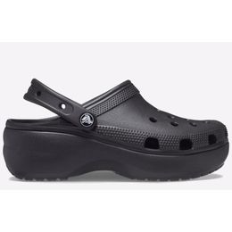 Crocs Damen Classic Plattform Clog Schwarz