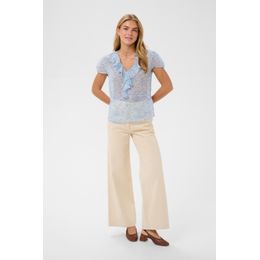Saint Tropez Kurzarm-Bluse RachilSZ Kurzarm-Bluse Gerade Passform