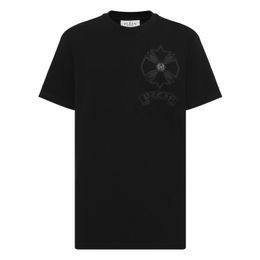 Philipp Plein T-Shirt Rundhalsausschnitt Ss Chrome