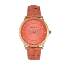 Bertha Abby Schweizer Lederarmbanduhr