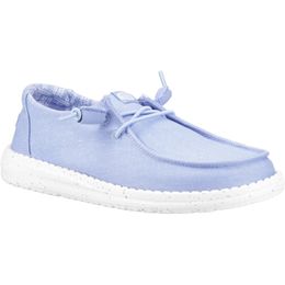 HEYDUDE Wendy Stretch Canvas Textil Damen Hausschuhe Hortensienblau