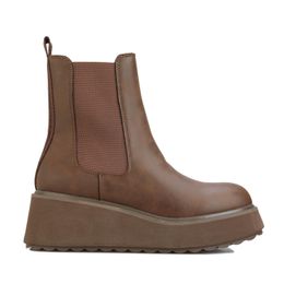 Rocket Dog Heyday Plateau Chelsea Boots f&uuml;r Damen in Braun