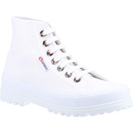 Superga 2341 Alpina Harz &Ouml;sen 100% Baumwolle Damen Wei&szlig; Stiefel