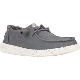 HEYDUDE Wendy Canvas 100% Baumwolle Damen Dunkelgrau Loafers