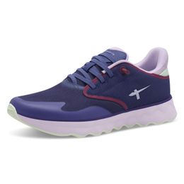 Slip-On Sneaker Tamaris "Nowana", Damen, Gr. 36, lila (violett kombiniert), Lederimitat, Synthetik, Textil, unifarben mit Farbeinsatz, Schuhe, Freizeitschuh, Halbschuh, Slipper mit Ortholite-Ausstattung