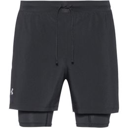 Under Armour LAUNCH Laufshorts Herren - Gr&ouml;&szlig;e XXL - schwarz