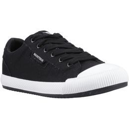 Rocket Dog Cheery Niedrige Baumwoll-Damen Sneaker Schwarz