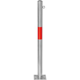 Moravia Sperrpfosten Morion, zum Aufd&uuml;beln, &Oslash; 60 mm, feuerverzinkt / rot reflektierend, 1 &Ouml;se