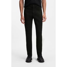 5-Pocket-Hose BOSS Green "Porsche Spirit 70 Capsule Collection", Herren, Gr. 33, L&auml;nge 32, schwarz001, Web, Obermaterial: 55% Polyester, 43% Modal, 2% Elasthan, unifarben, gerade, unten schmal lang, Hosen 5-Pocket-Hose, Premium Herrenmode Limited