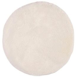 Fellteppich Obsession "My Samba 495", beige (elfenbeinfarben), H:40mm &Oslash;:80cm, Kunstfaser, Teppiche, Fellteppich, Kunstfell, handgetufte changierende Farben, weicher Hochflor