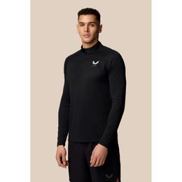 Castore Adapt Training 1/4 Zip Top Polyester Herren Schwarz Sport-T-Shirts