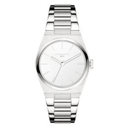 Quarzuhr Liebeskind Berlin "Minimalist 45 mm", silberfarben, Armbanduhren, Damen, Quarzuhr, Armbanduhr, Damenuhr, Edelstahlarmband, analog