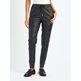 Lederhose Maze "4202138", Damen, Gr. L, US-Gr&ouml;&szlig;en, schwarz, Obermaterial: 100% Lammleder, Hosen
