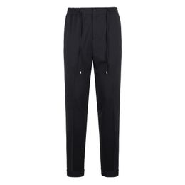 Jogger Pants Philipp Plein "Wool Jogging Trousers", M&auml;dchen, Gr. 46, EURO-Gr&ouml;&szlig;en, schwarz (02, schwarz), Stoff: 41% Polyester, 55% Wolle, 4% Elasthan. Futter: 65% Polyamid, 35% Baumwolle, Hosen