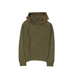 HERNO Strickpullover mit Kapuze und Langarm