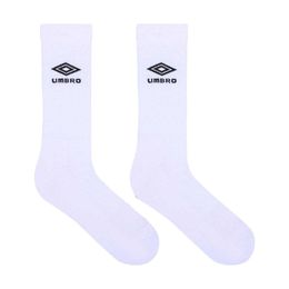 Umbro - "Staple 1/2" Sportsocken f&uuml;r Herren, Frottee (3er-Pack) (Wei&szlig;/Schwarz)