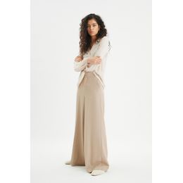 Inwear Langarm-Bluse Gerade Passform French Nougat beige