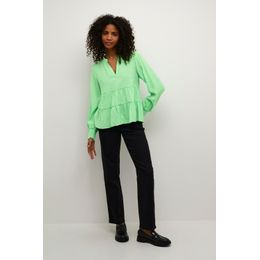 Kaffe Langarm-Bluse Regular fit Spring Bouquet light green