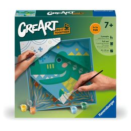 RAVENSBURGER VERLAG CreArt, Malen nach Zahlen Do it together - Krokodil