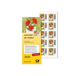 Markenset Blumenbrief, Briefmarke zu 0,95 &euro;, 10er-Set