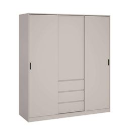 Schiebet&uuml;renschrank Home Affaire "Naia", cashmere, B:177cm H:200,4cm T:60cm, FSC-zertifizierter Holzwerkstoff, Schr&auml;nke, Schiebet&uuml;renschrank, Vielseitige Innenaufteilung, gro&szlig;z&uuml;giges Stauraumkonzept, 3 Schubladen
