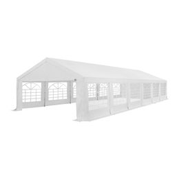 Juskys Partyzelt Gala 6 x 12 m - UV-Schutz Plane, Seitenw&auml;nde - Pavillon Party Zelt Festzelt Wei&szlig;